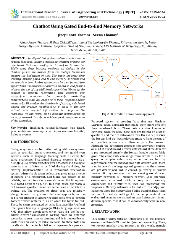 (PDF) Chatbot Using Gated End-to-End Memory Networks