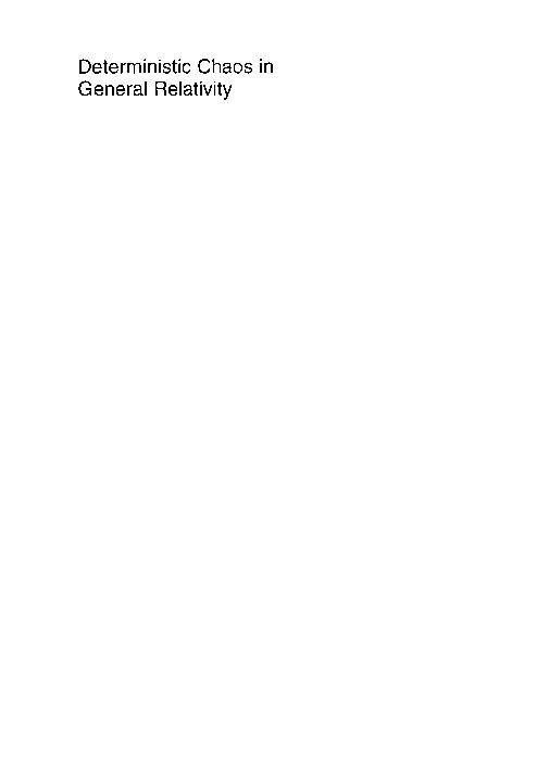 (PDF) Deterministic Chaos in General Relativity