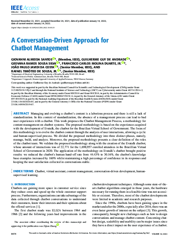 (PDF) A Conversation-Driven Approach for Chatbot Management