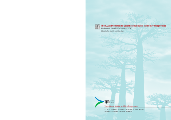 (PDF) The ICC and Community-Level Reconciliation: In-Country ...