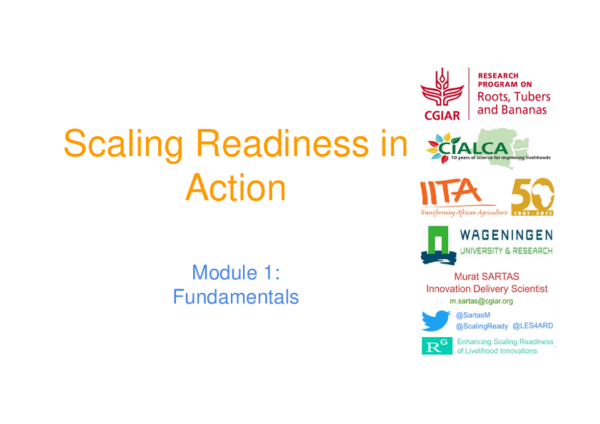 (PDF) Scaling readiness in action module 1: fundamentals
