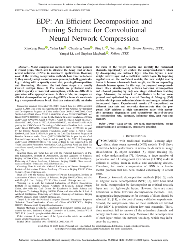 (PDF) EDP: An Efficient Decomposition and Pruning Scheme for Convolutional Neural Network ...