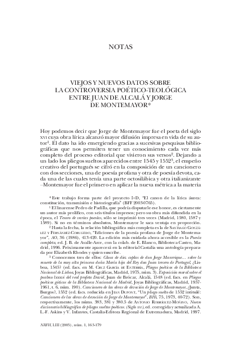 (PDF) Viejos y nuevos datos sobre la controversia poético-teológica entre Juan de Alcalá y Jorge ...