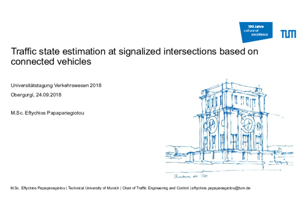 (PDF) Traffic state estimation at signalized intersections based on connected vehicles