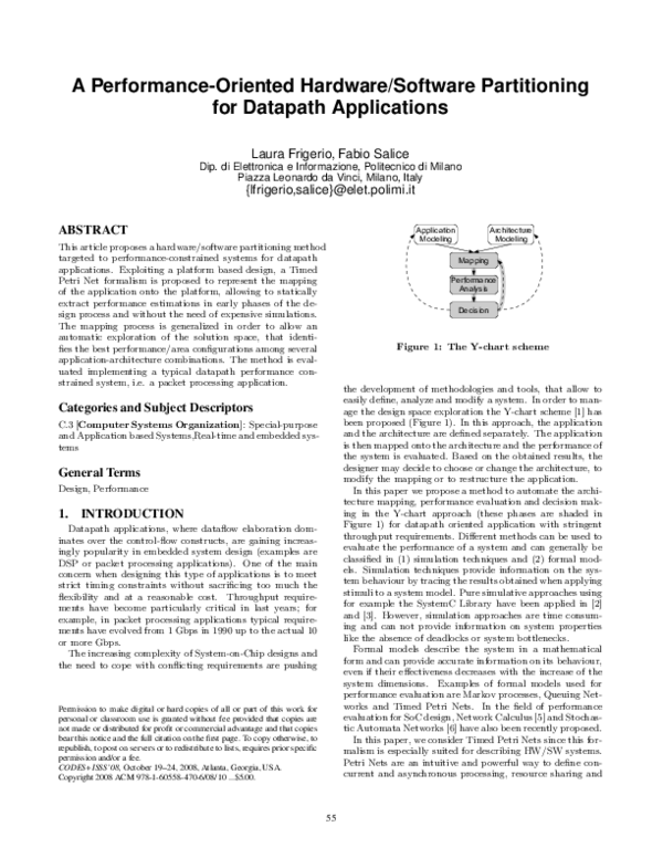(PDF) Optimizing Hardware/Software for Datapath Systems