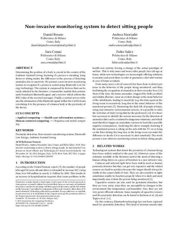 (PDF) Non-invasive monitoring system to detect sitting people