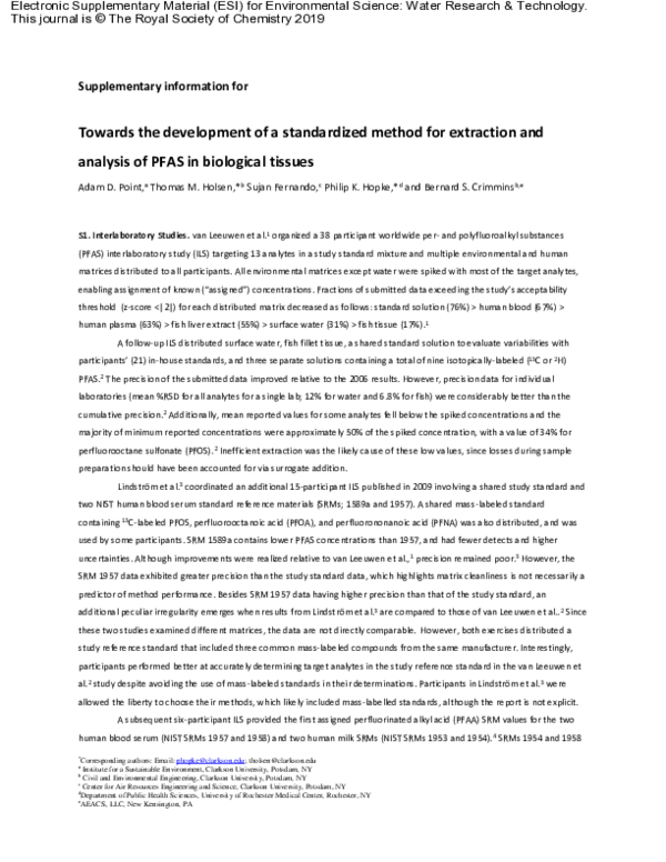 (PDF) Towards the development of a standardized method for extraction ...