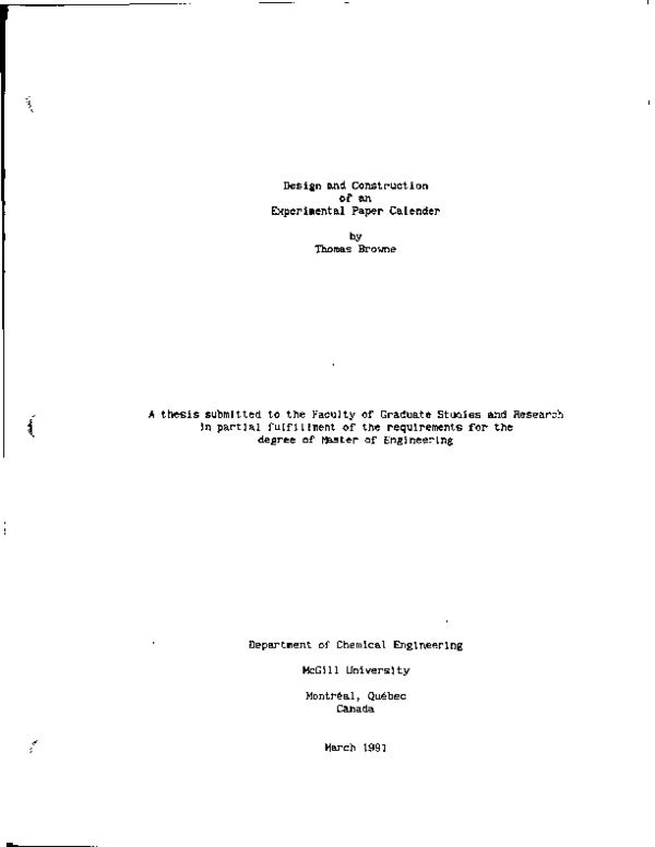 (PDF) Design and Construction of an Experimental Paper Calender