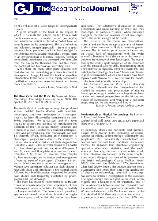 (PDF) Fundamentals of Physical Volcanology ‐ By Elisabeth A Parfitt and ...