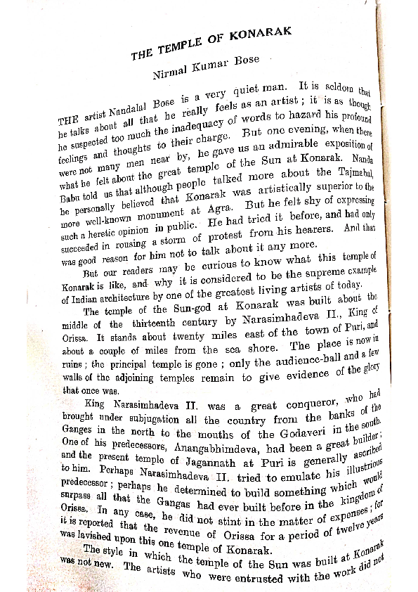 (PDF) The temple of Konark N.K.Bose