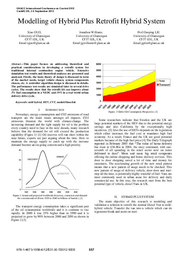 (PDF) Modelling of hybrid plus retrofit hybrid system