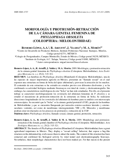 (PDF) Morfología y protrusión-retracción de la cámara genital femenina ...