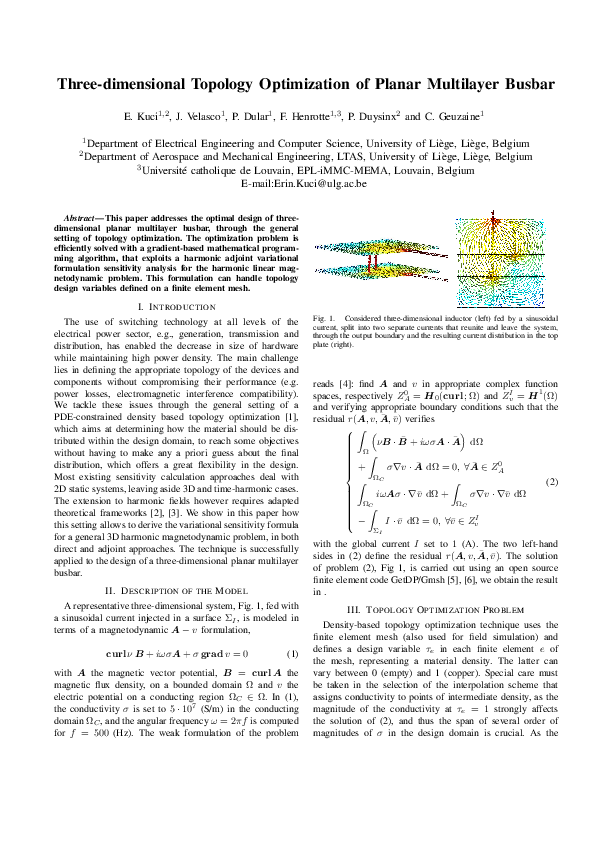 (PDF) Three-dimensional Topology Optimization of Planar Multilayer ...