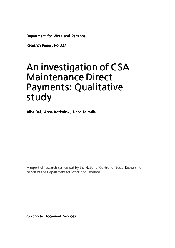(PDF) An An investigation investigation of of CSA CSA Maintenance ...