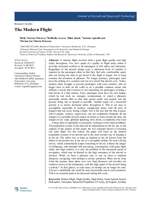 (PDF) The Modern Flight