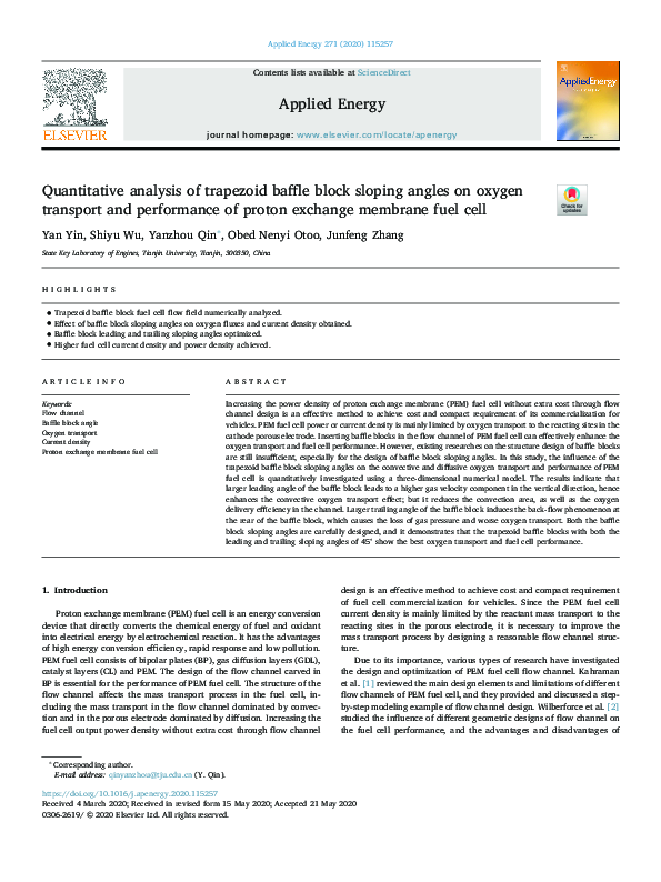 (PDF) Quantitative analysis of trapezoid baffle block sloping angles on oxygen transport and ...