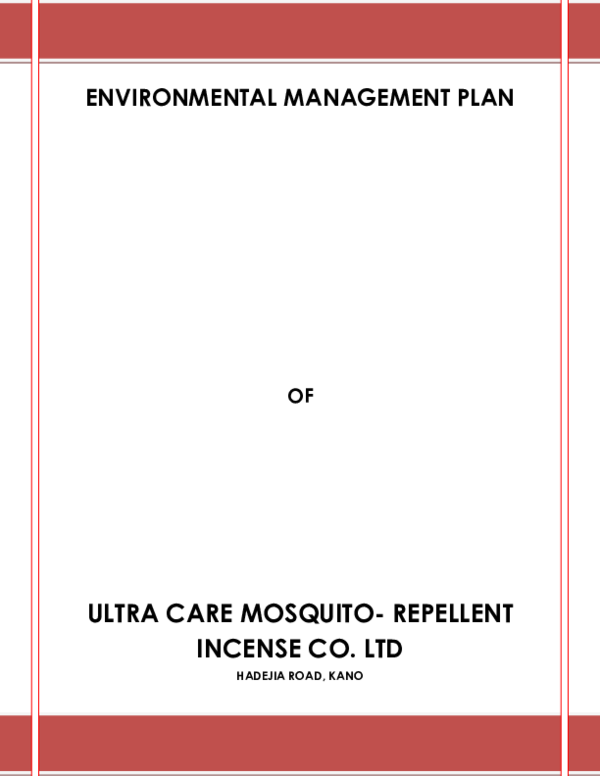 (PDF) ENVIRONMENTAL MANAGEMENT PLAN