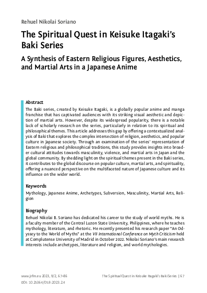 (PDF) The Spiritual Quest in Keisuke Itagaki's Baki Series A Synthesis ...
