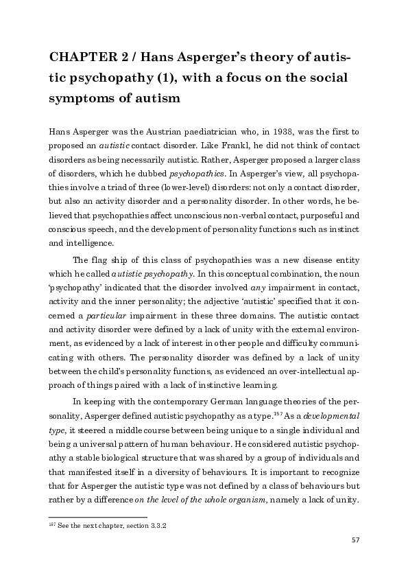 (PDF) Hans Asperger’s theory of autistic psychopathy (1), with a focus ...
