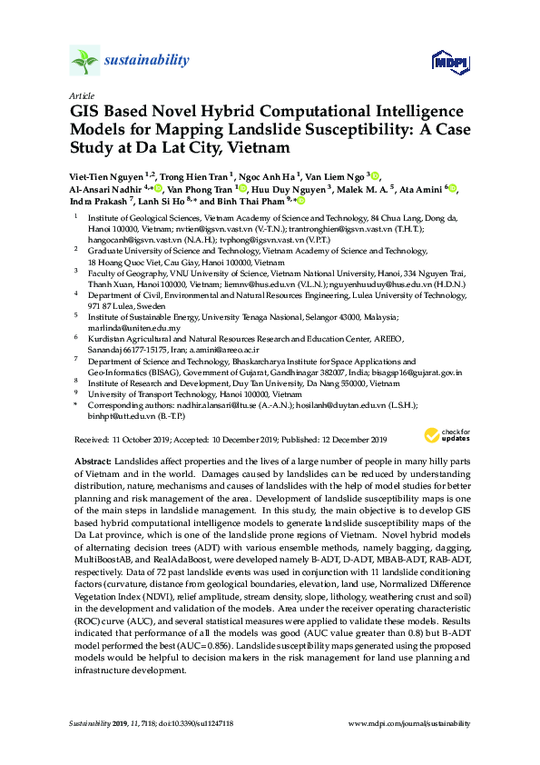(PDF) GIS Based Novel Hybrid Computational Intelligence Models for Mapping Landslide ...