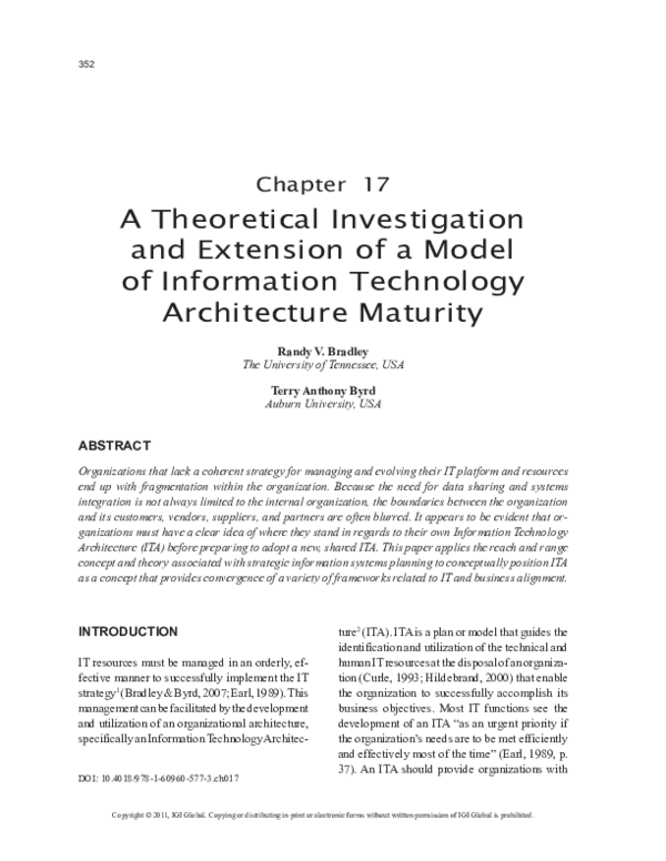(PDF) A Theoretical Investigation and Extension of a Model of ...