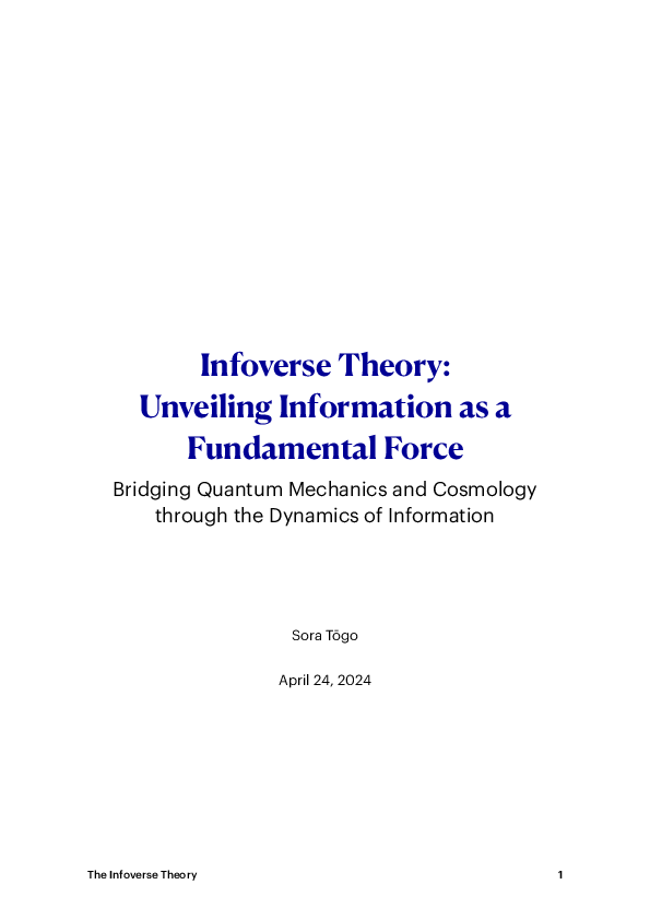 (PDF) Infoverse Theory