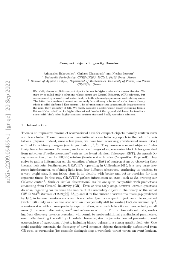 (PDF) Compact objects in gravity theories