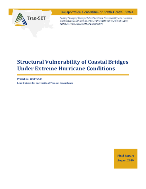 (PDF) Vulnerability of coastal bridges under extreme hurricane conditions