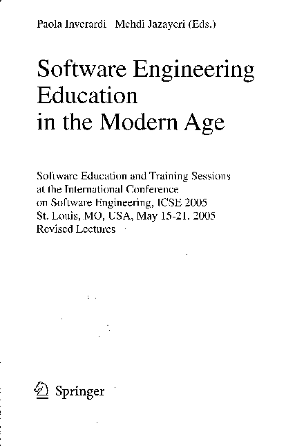 (PDF) Software Engineering Education in the Modern Age