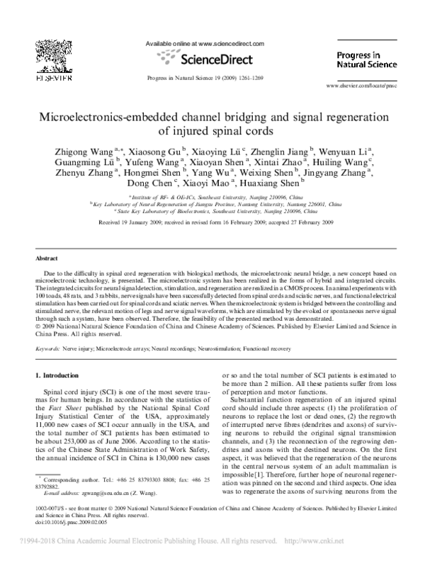 (PDF) Microelectronics-embedded channel bridging and signal ...