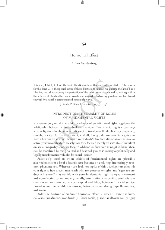 (PDF) Gerstenberg -Horizontal Effect