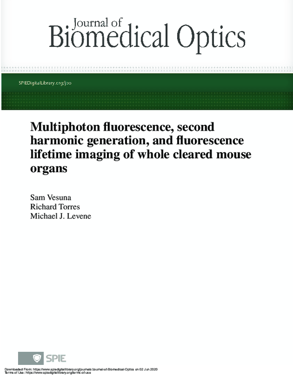 (PDF) Multiphoton fluorescence, second harmonic generation, and fluorescence lifetime imaging of ...