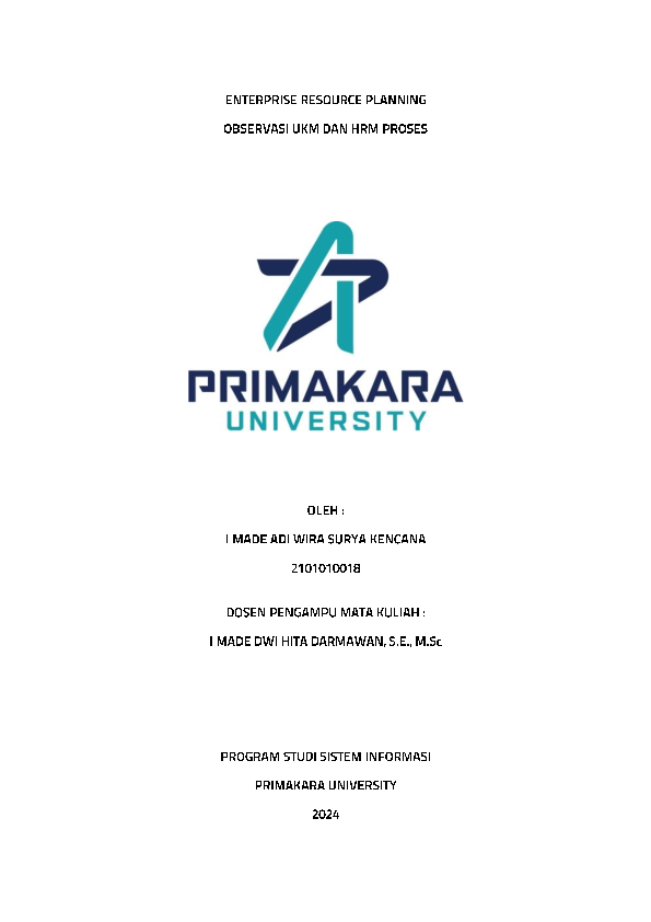(PDF) Observasi UKM dan HRM