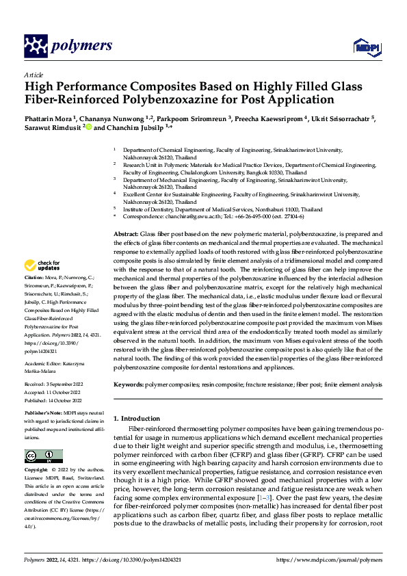 (PDF) High Performance Composites Based on Highly Filled Glass Fiber ...
