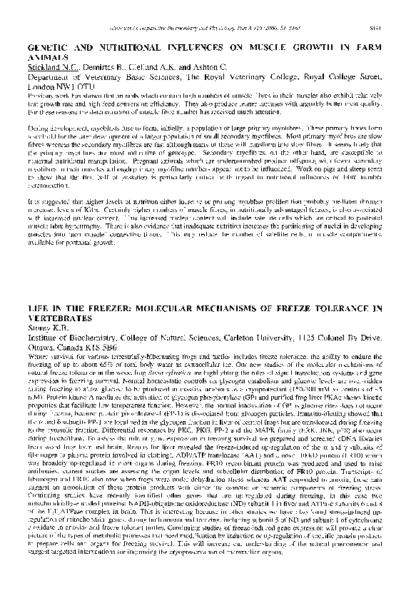 (PDF) Genetic and nutritional influences on muscle growth in farm animals