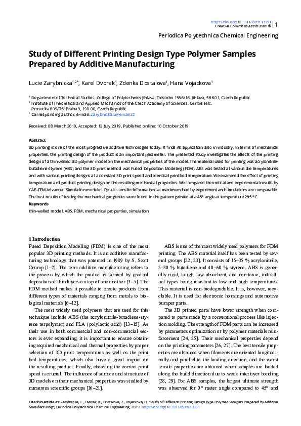 (PDF) Study of Different Printing Design Type Polymer Samples Prepared ...