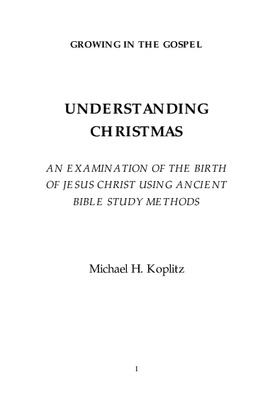 (PDF) UNDERSTANDING CHRISTMAS AN EXAMINATION OF THE BIRTH OF JESUS ...