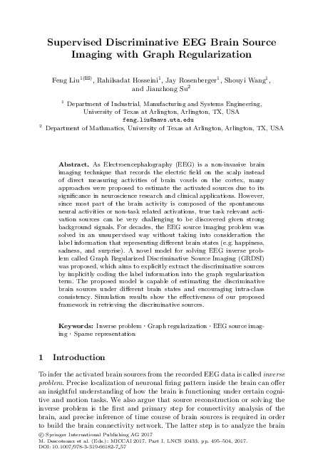 (PDF) Discriminative EEG Source Imaging via Graph Regularization
