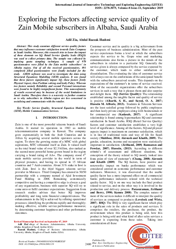 (PDF) Exploring factors affecting service quality of ERP on cloud: a ...