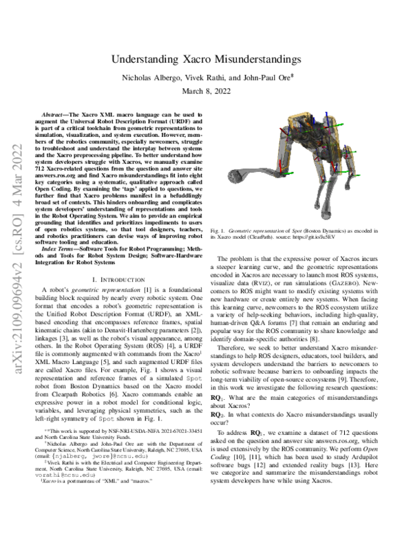 (PDF) Understanding Xacro Misunderstandings | Vivek Rathi - Academia.edu