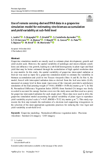(PDF) Use of remote sensing-derived fPAR data in a grapevine simulation model for estimating ...