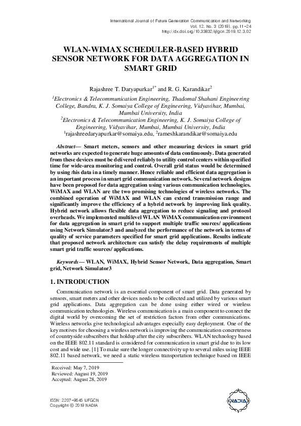 (PDF) WLAN-WIMAX Scheduler-Based Hybrid Sensor Network for Data Aggregation in Smart Grid ...