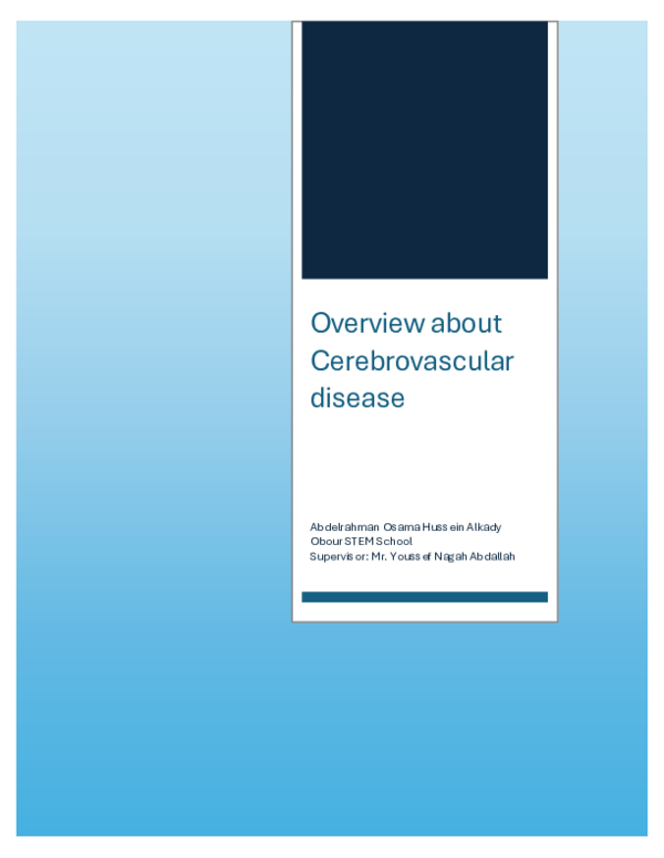 (PDF) Overview about Cerebrovascular disease