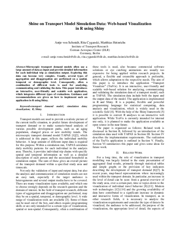 (PDF) Shine on Transport Model Simulation Data: Web-based Visualization ...