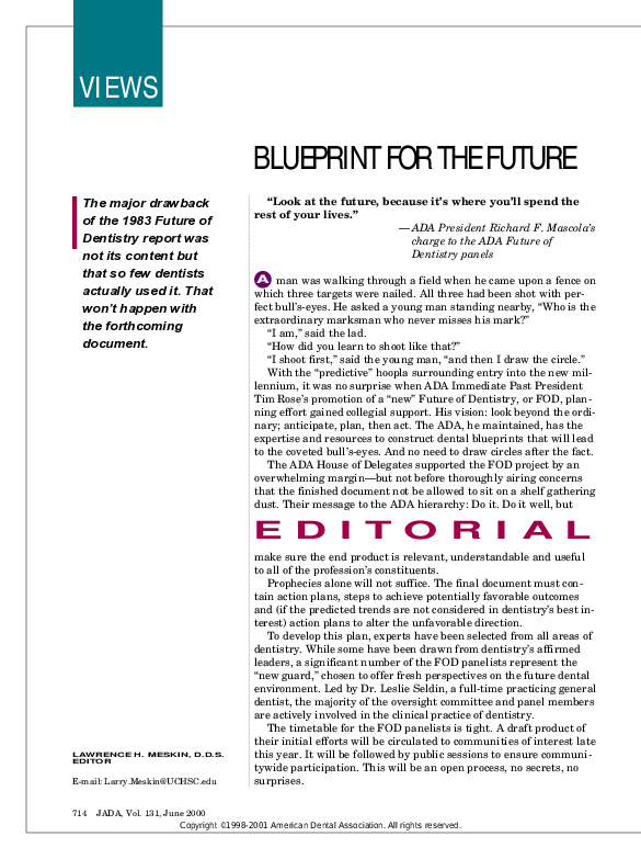 (PDF) Blueprint for the future
