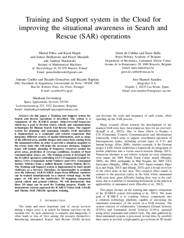 (PDF) Training and Support system in the Cloud for improving the ...