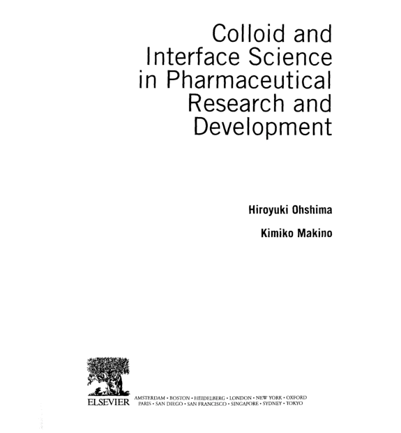 (PDF) Colloid and interface science in pharmaceutical research and ...