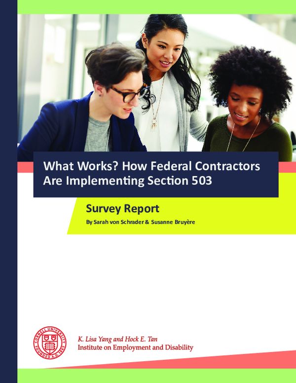 (PDF) What Works? How Federal Contractors are Implementing Section 503 ...