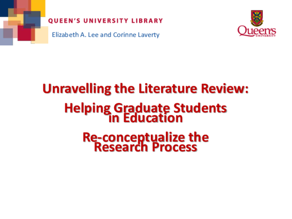 (PDF) Unravelling the Literature Review: Helping Graduate Students in ...