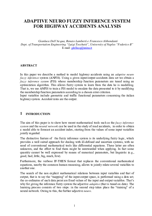 (PDF) Adaptive Neuro-Fuzzy Inference System for High-Speed Computing in ...